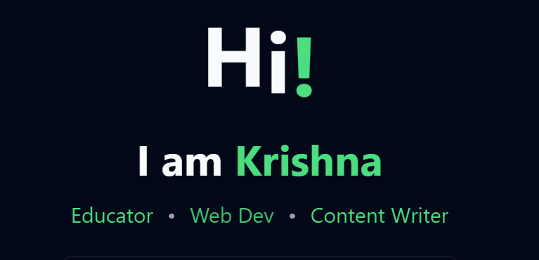 Krishna Neupane • Portfolio Website